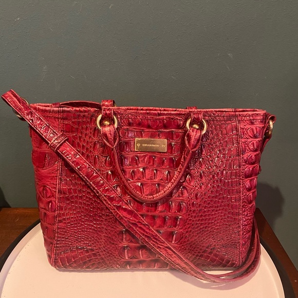 Brahmin | Bags | Brahmin Small Arno Bag In Red Melbourne | Poshmark